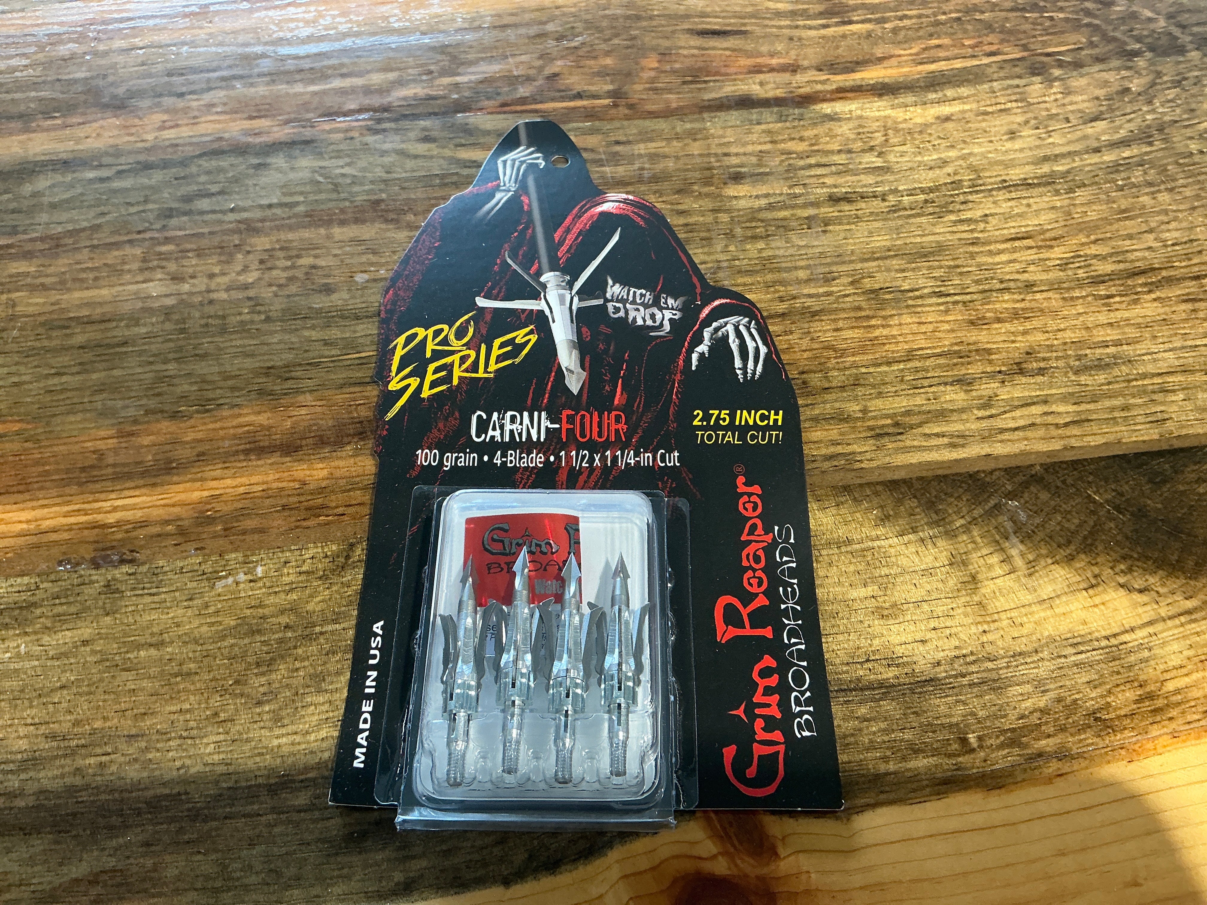 Grim Reaper Carnival-Four Broadheads – Bent Arrow Archery